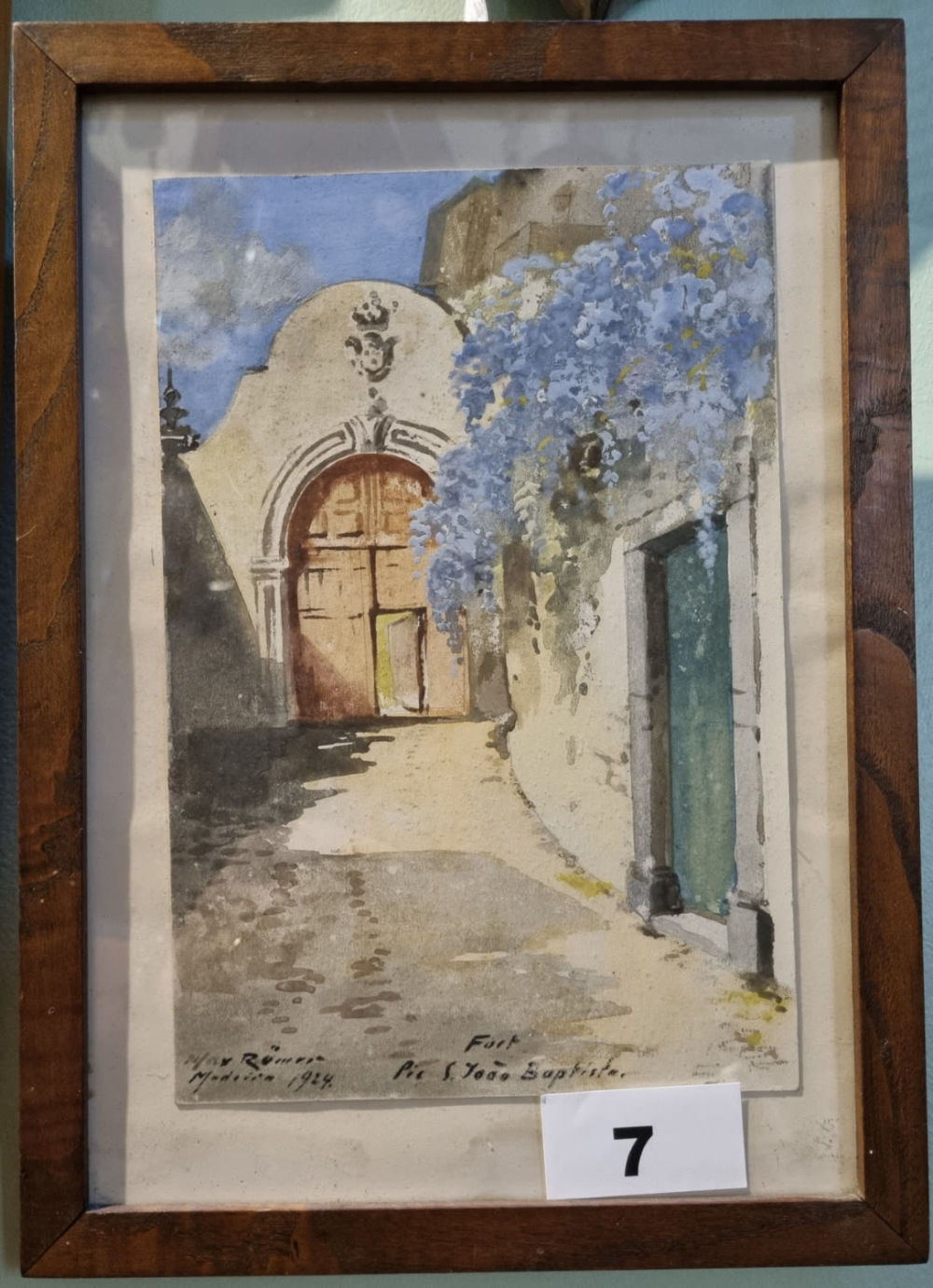 Enchère Bidspirit | Max Romer, aguarelda de 1924