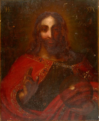 Аукцион Bidspirit | [Подписная икона]. Господь Вседержитель. Первая